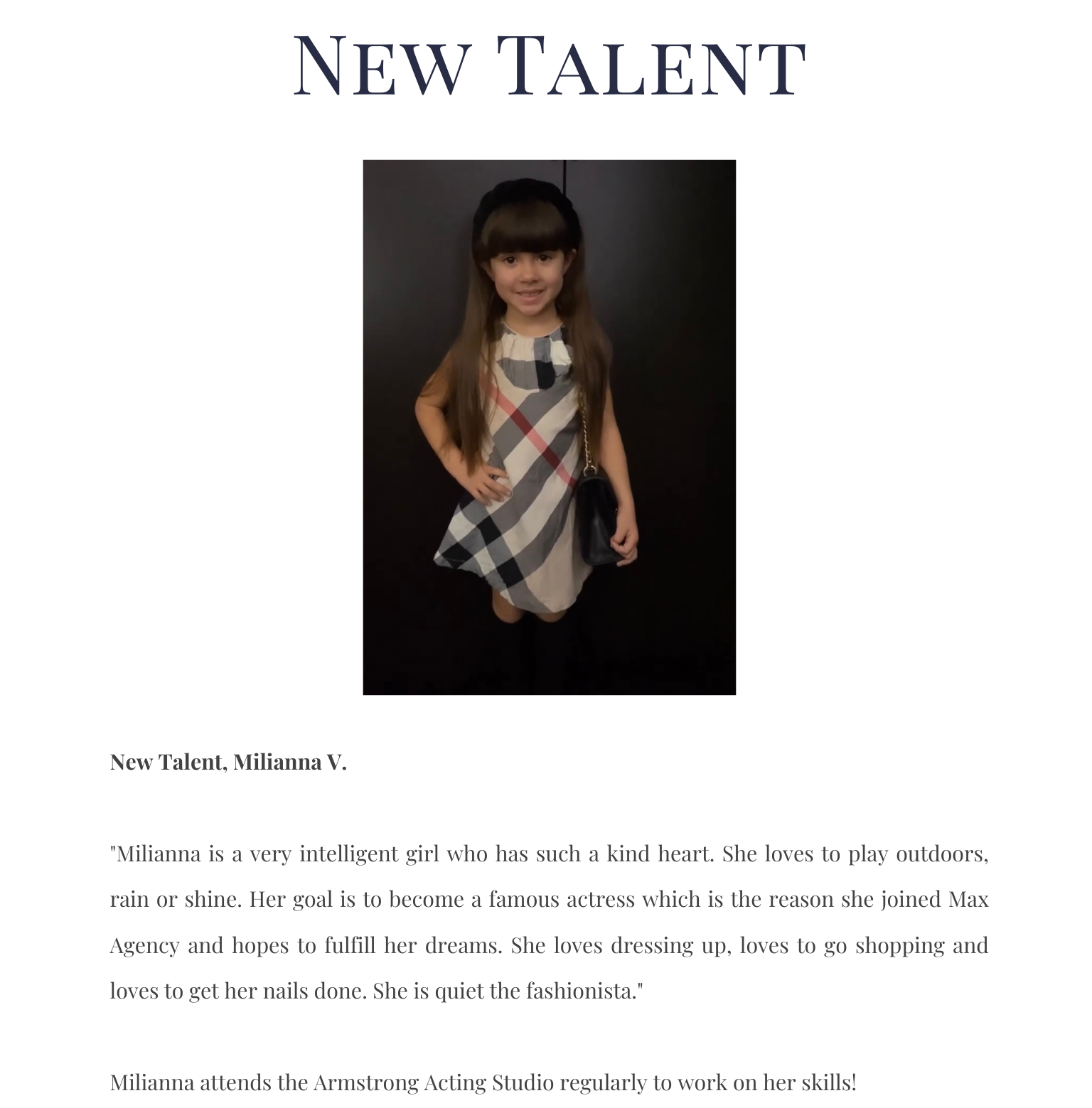 Kids modeling Toronto – Kids Acting Agency Toronto – | MAX Agency